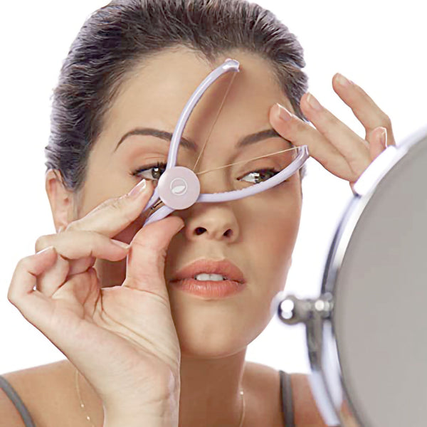 How to thread facial hair? string hair removal at home DIY - Slique ...